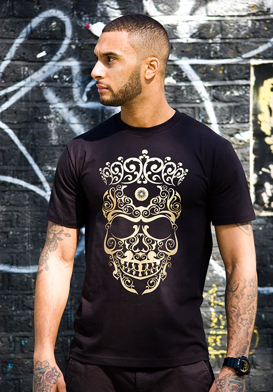 Gold Black Skull T-shirt | Goldsauce